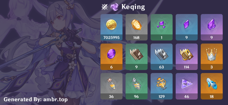 刻晴 | Project Amber — Genshin Impact Wiki Database