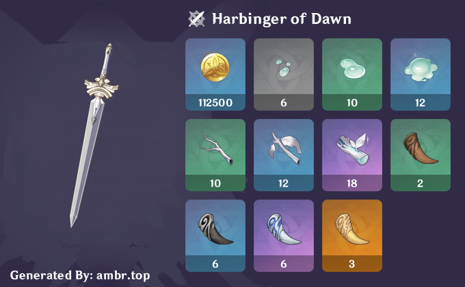 黎明神剑 | Project Amber — Genshin Impact Wiki Database