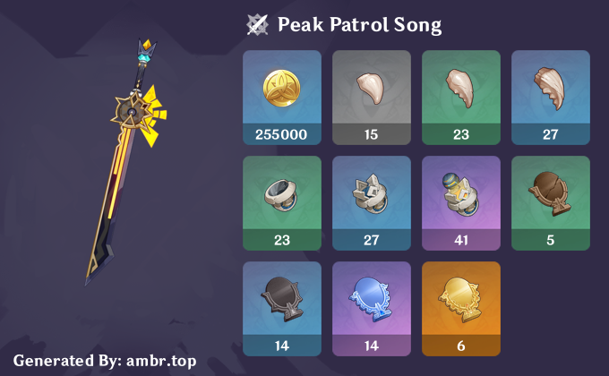 岩峰巡歌 | Project Amber — Genshin Impact Wiki Database